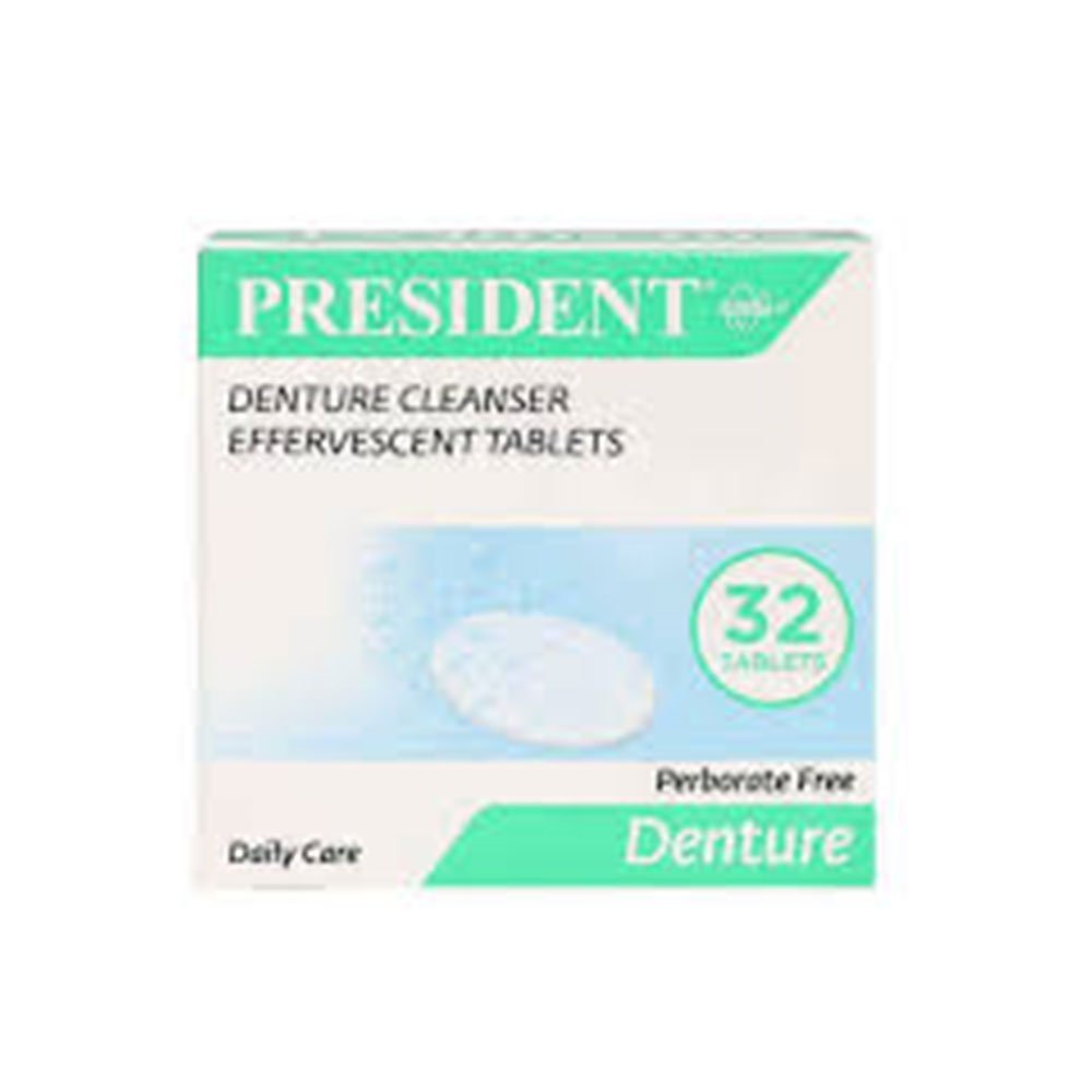 PRESIDENT DENTURE CLEANSING TABLET - lulapharmacy